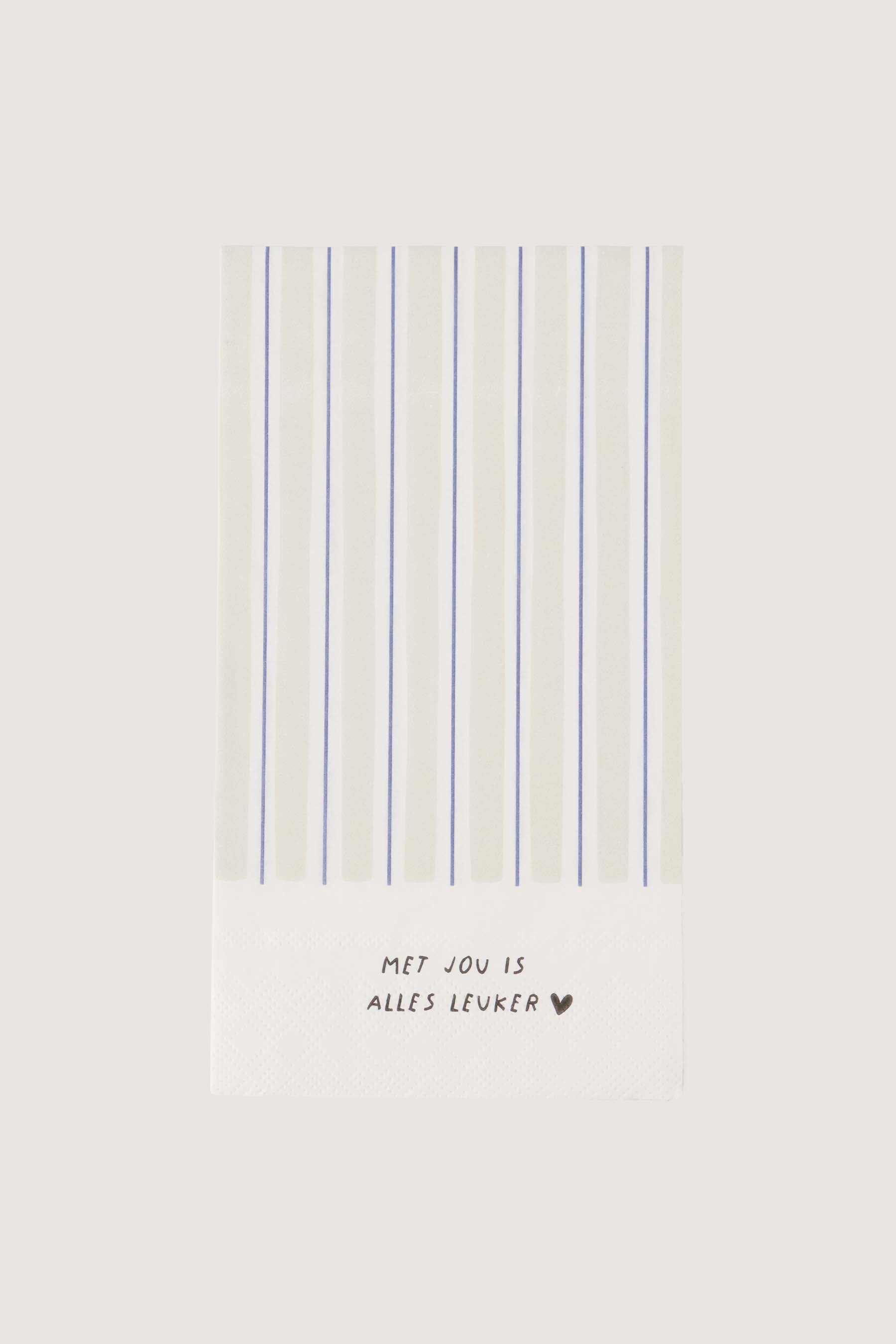 Servetten Rechthoek Met Jou Is Alles Leuker | ZUSSS.nl – Zusss